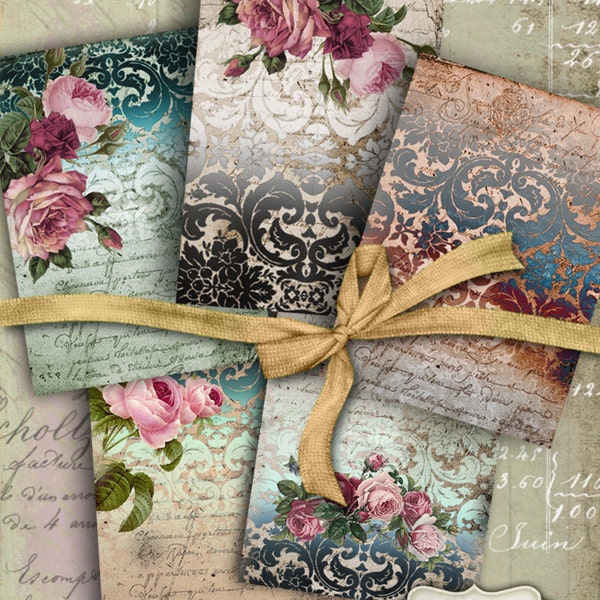Damask Gift Tags - Etsy