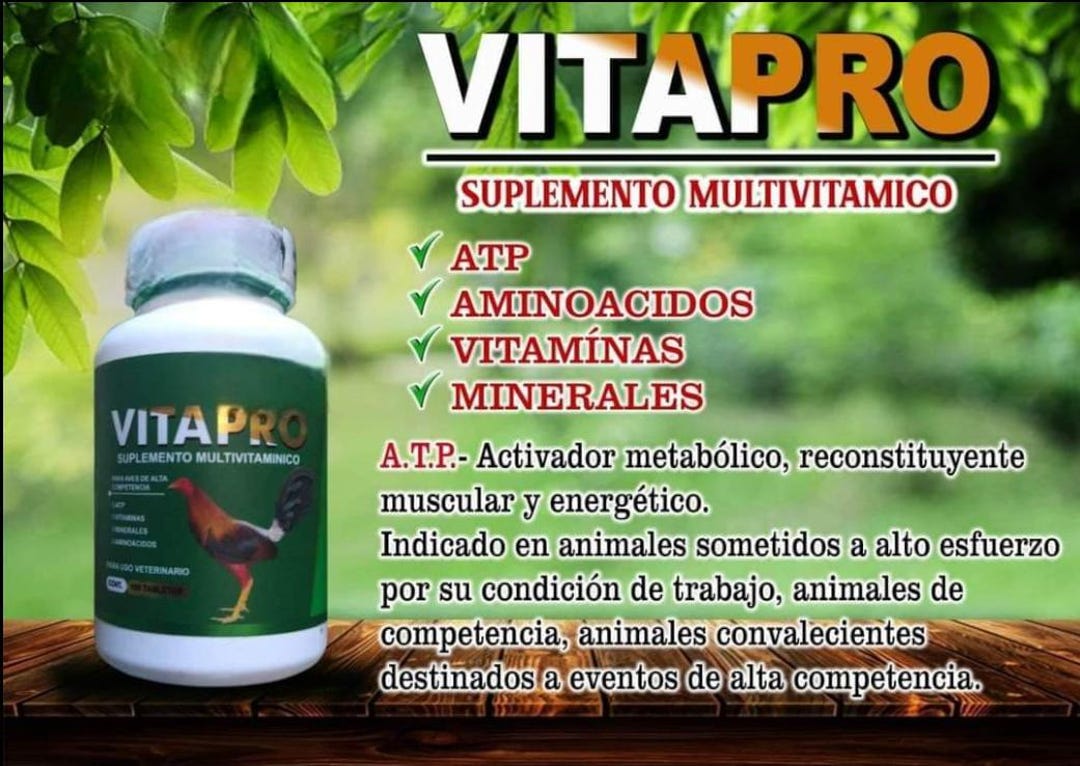 Aminoacids and Mineral Vitapro 100tab Booster for Rooster Build Muscle ...