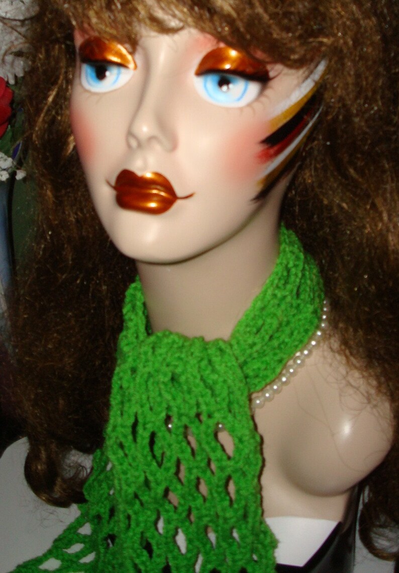 Clearance/fashion Crocheted Gypsy Head Scarf/hippie/neck - Etsy