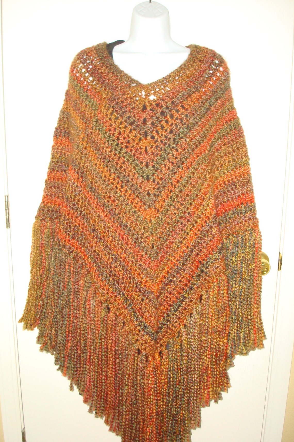 Fall Poncho/handmade Crochet Poncho/winter Poncho/winter Accessories ...