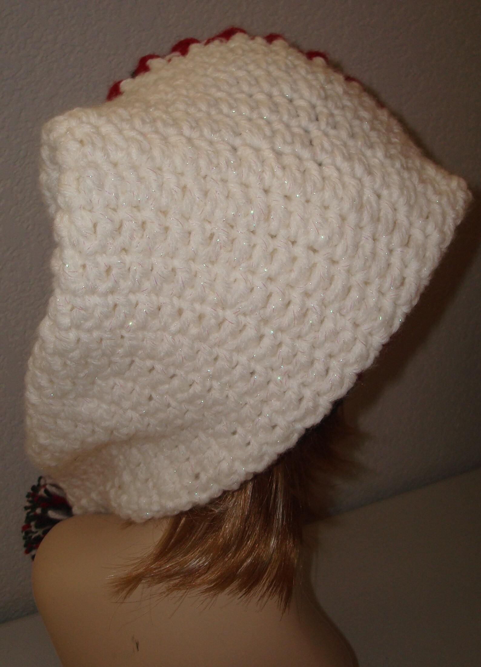 Christmas Santa Hat-elf Hat-stocking Cap-winter Hat-unisex Hat-slouchy ...