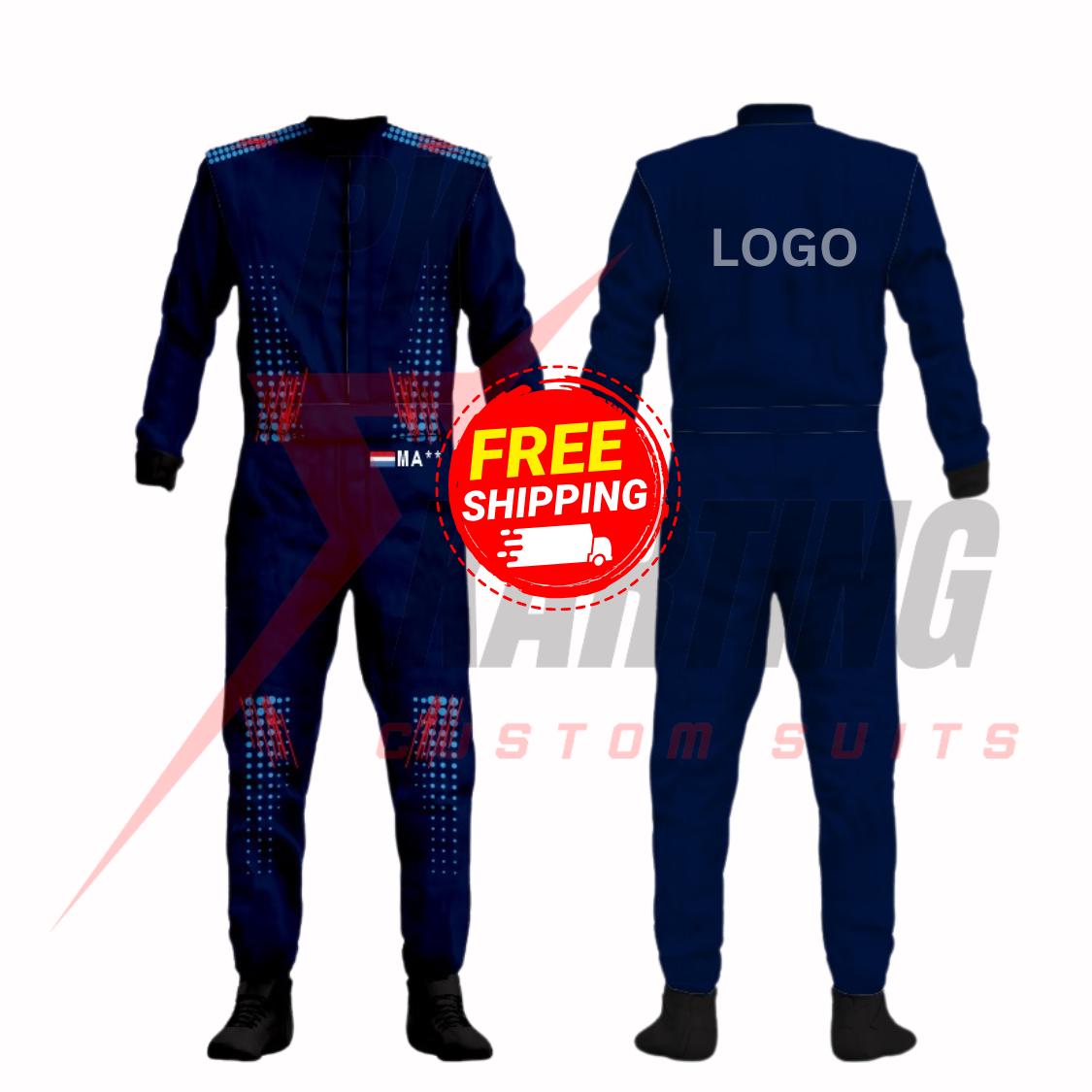 Custom Go-kart Racing Suit Personalized With Name & Flag, Hand/machine Made, Level 2 Digital ...