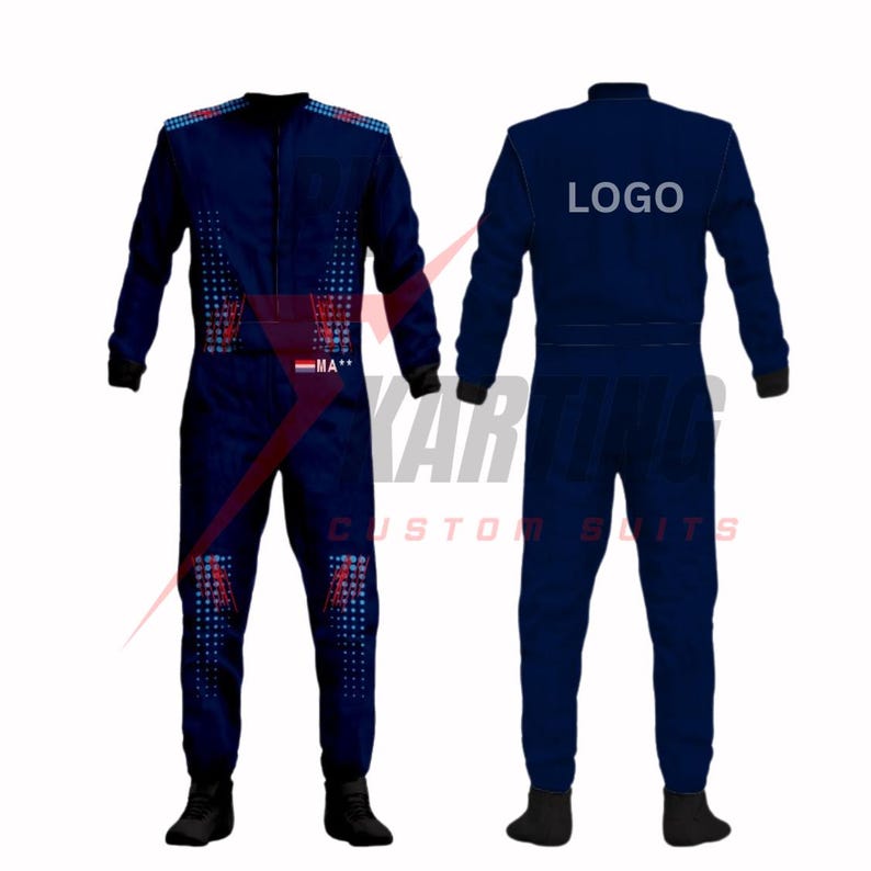 Custom Go-kart Racing Suit - Personalized With Name & Flag, Hand/machine Made, Level 2 Digital ...