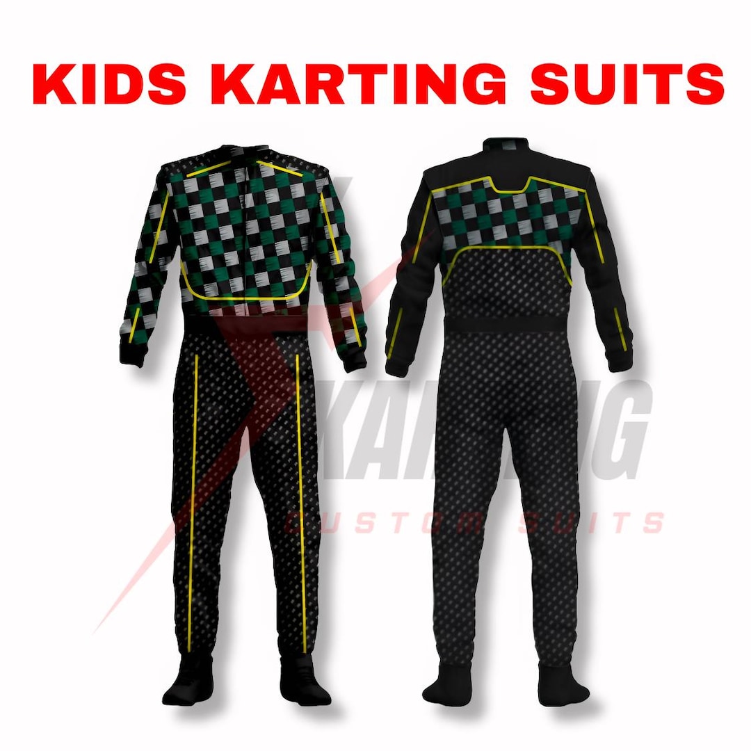 Custom Made Kids Karting Suit | Go Karting Suit Digital Printed Level 2 ...