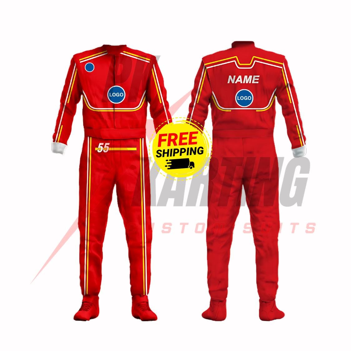Made-to-order Go-kart Racing Suit Customizable, Hand/machine Made, Level 2 Digital Printed, F1 ...