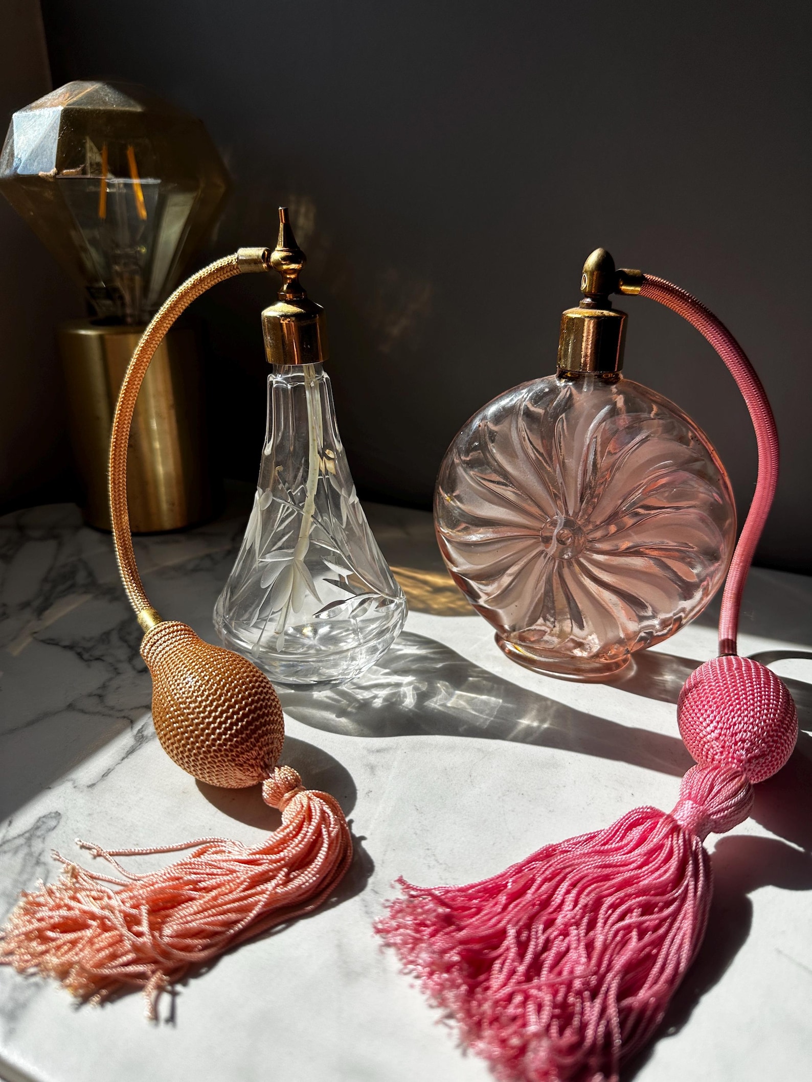 Vintage Antique Pink Perfume Bottles C1950’s - Etsy