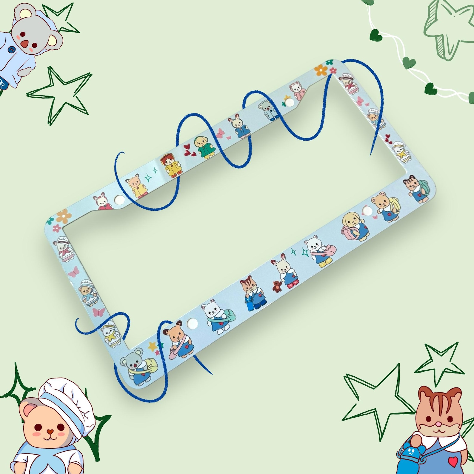 Baby Critters License Plate Frame - Etsy
