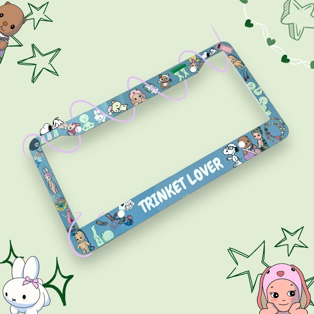 Trinket Lover License Plate Frame - Etsy