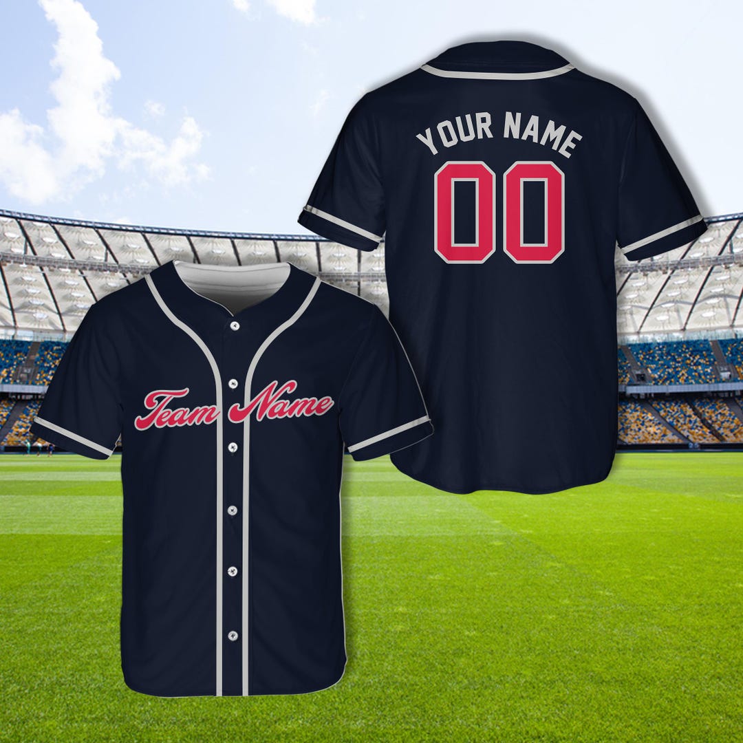 Personalized Colors Baseball Jersey for Baseball Lovers, Custom Name ...