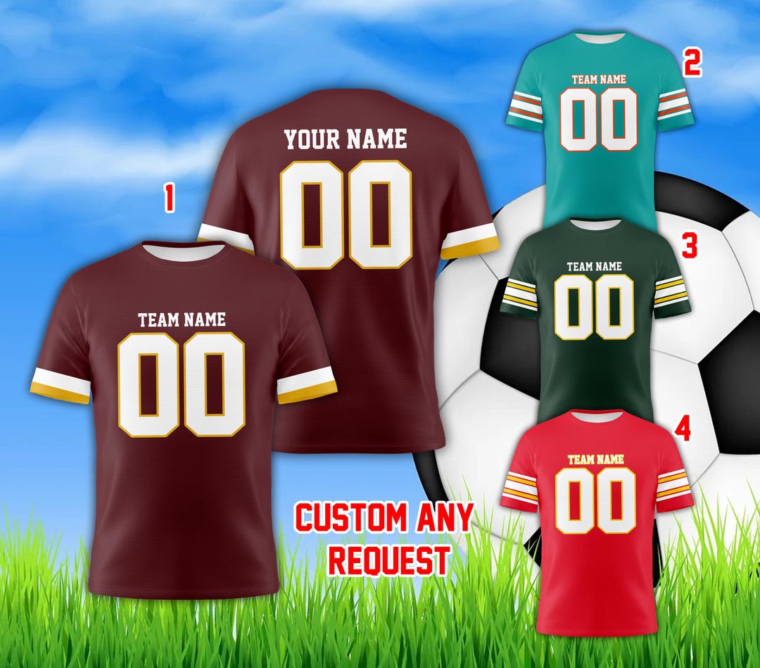 Personalized Team Jersey Referee Shirt, Custom Color Kids Adult All ...