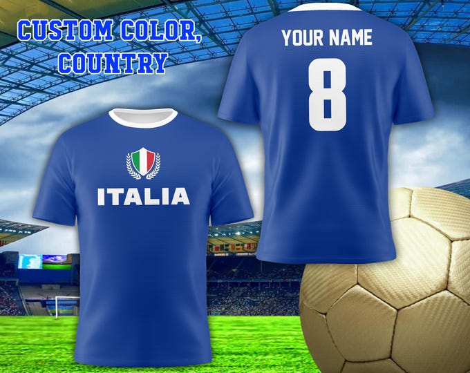 Custom National Team Jersey All Over Print Shirt, Personalized Kids ...