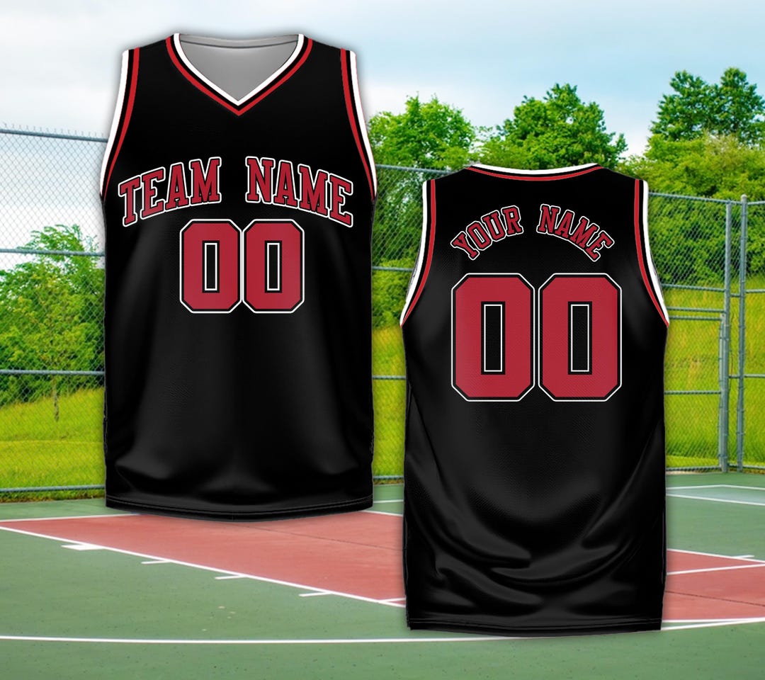 Custom Name & Number Basketball Jersey, Personalized Colors Kids Adult ...