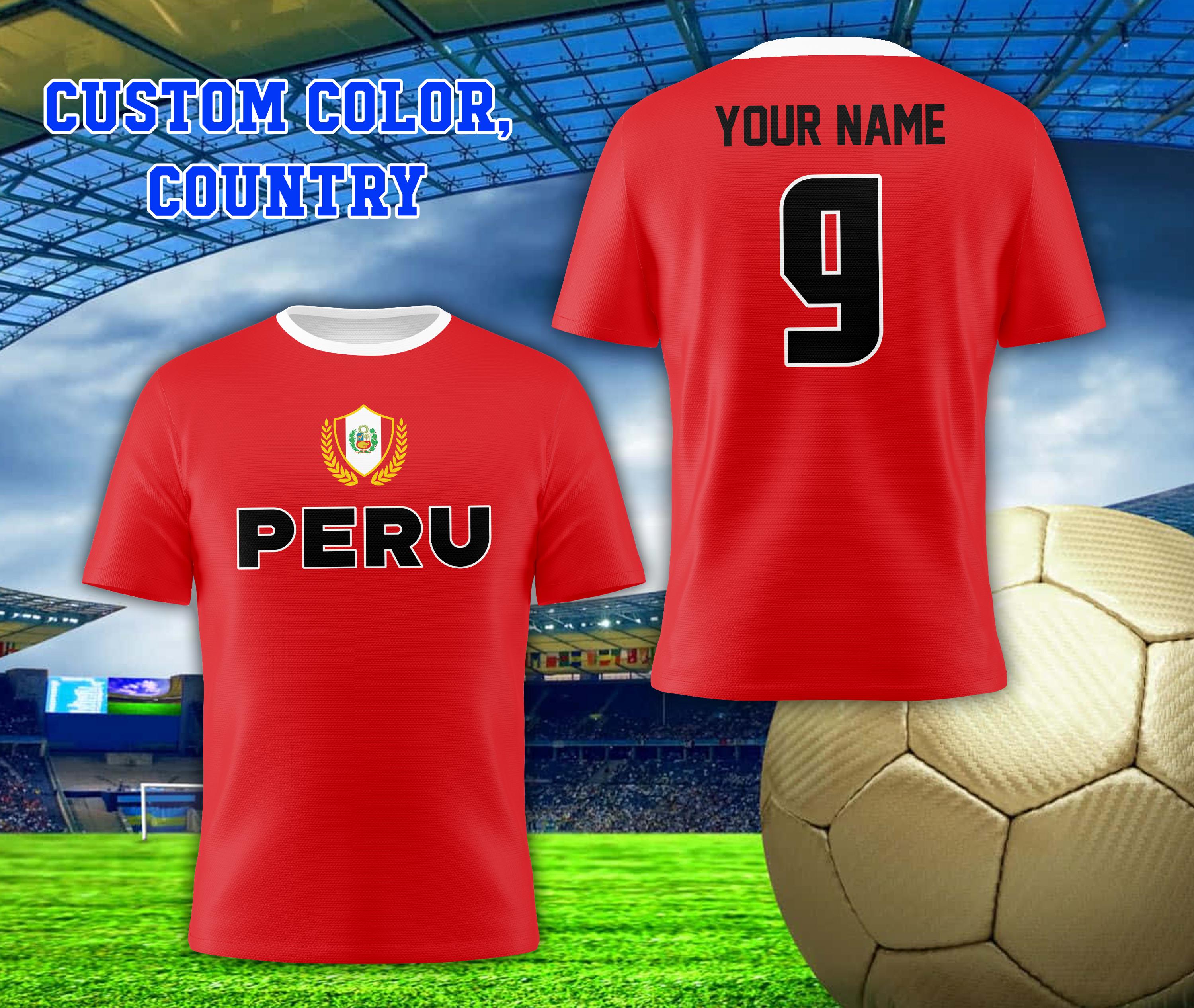 Custom National Team Jersey All Over Print Shirt, Personalized Kids ...