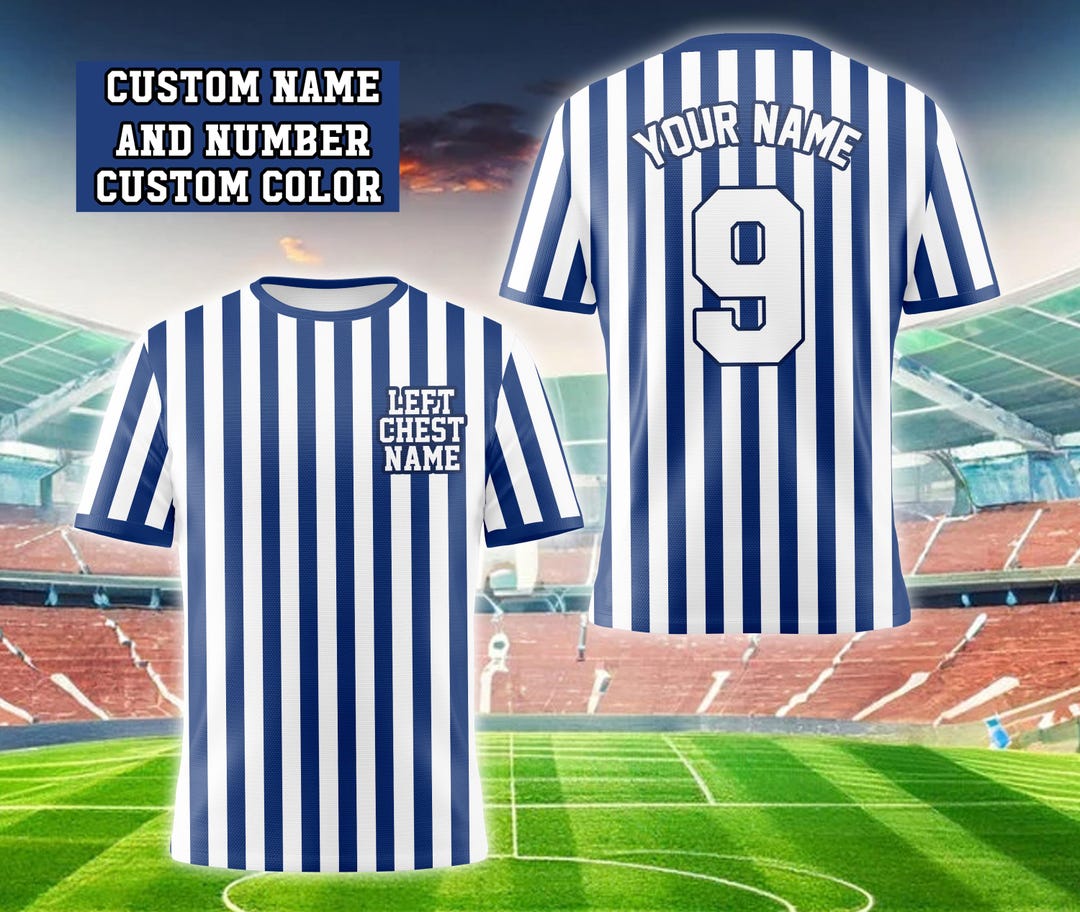 Custom Any Colors Pinstripe Jersey All Over Print Shirt, Personalized ...