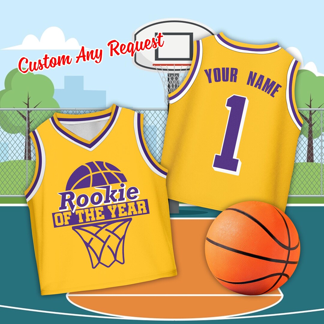 Custom Daddy Mommy of the Rookie of the Year Basketball Jersey ...