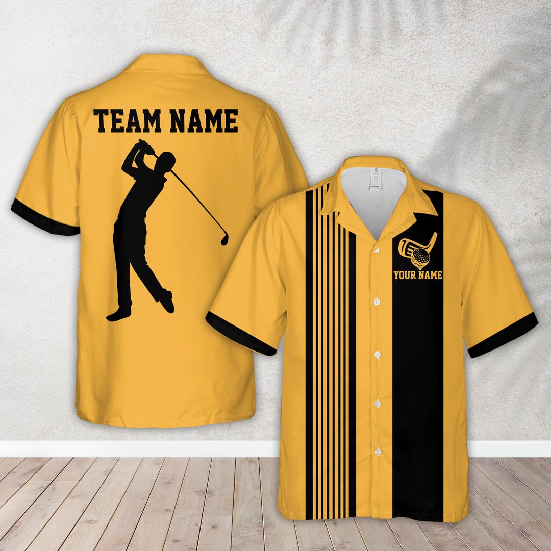 Personalized Name Golf Hawaiian Shirt, Custom Color Golf Tournament ...