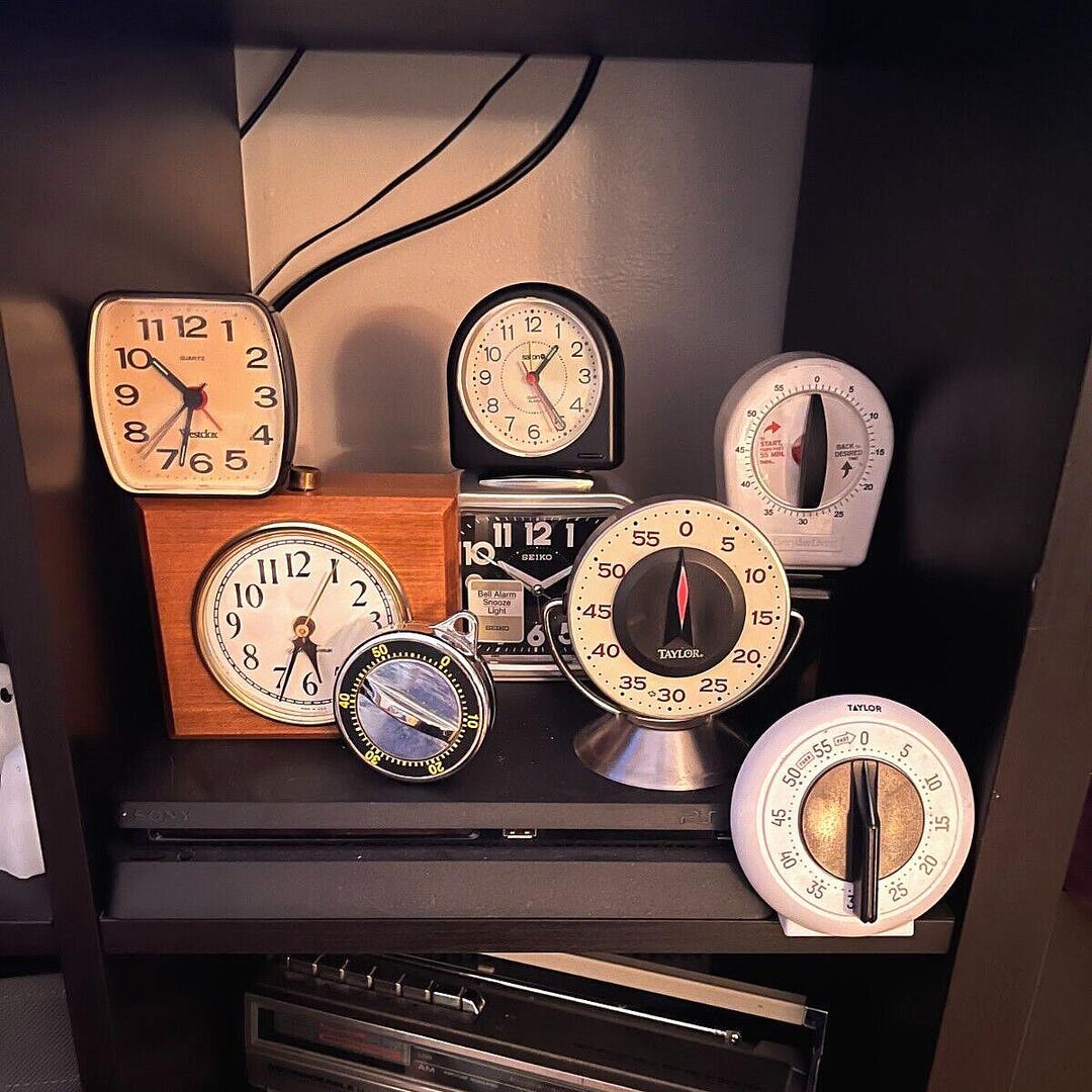 Variety of Vintage Timers and Mini Clocks Small to Medium Size - Etsy