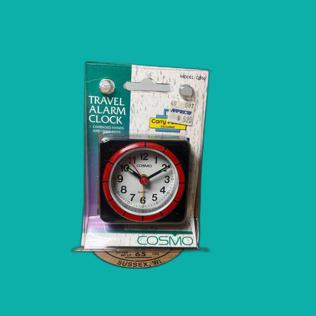Vintage Cosmo Vintage Travel Alarm Clock in Package - Etsy
