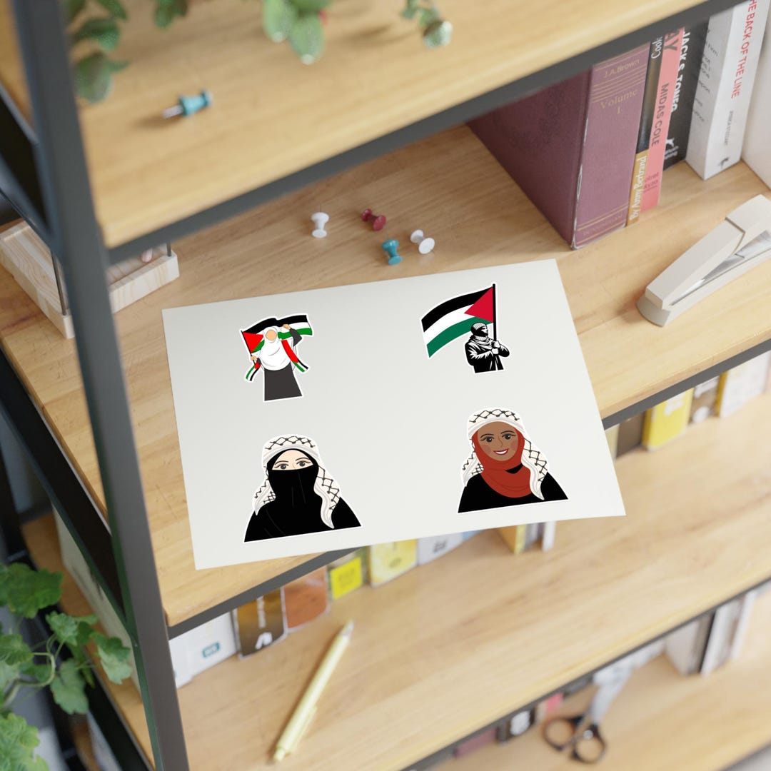 Palestine Supporters Sticker Sheets, Holographic Coating, Activist ...
