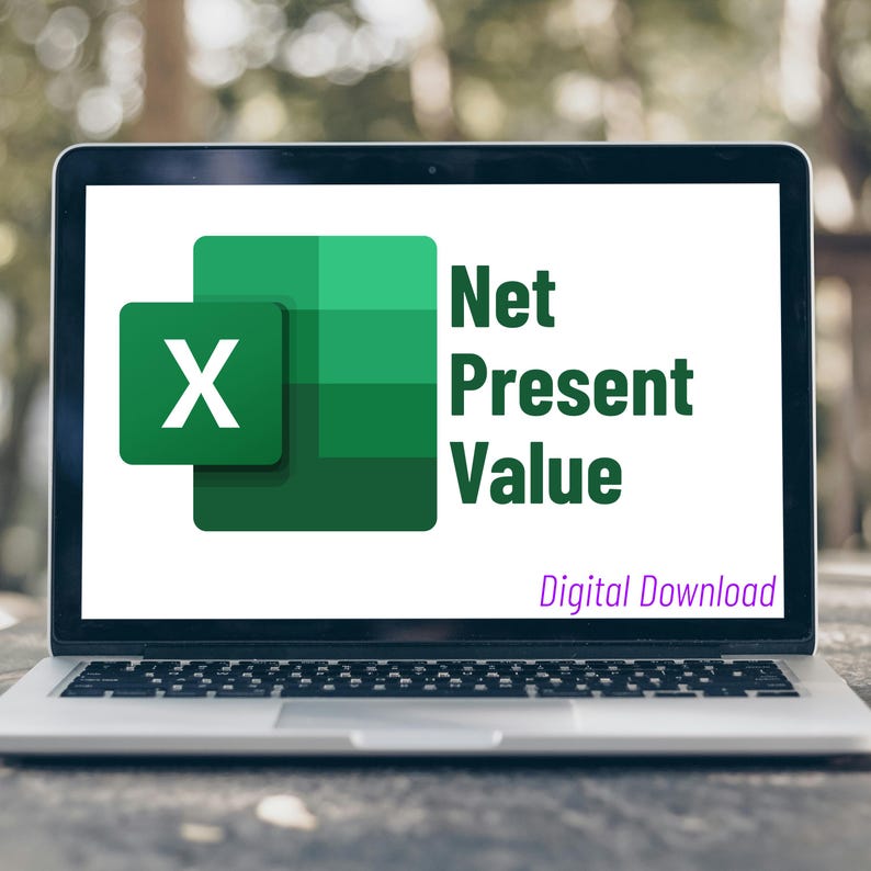 Present Value & Net Present Value Spreadsheet Easy-to-use Excel ...