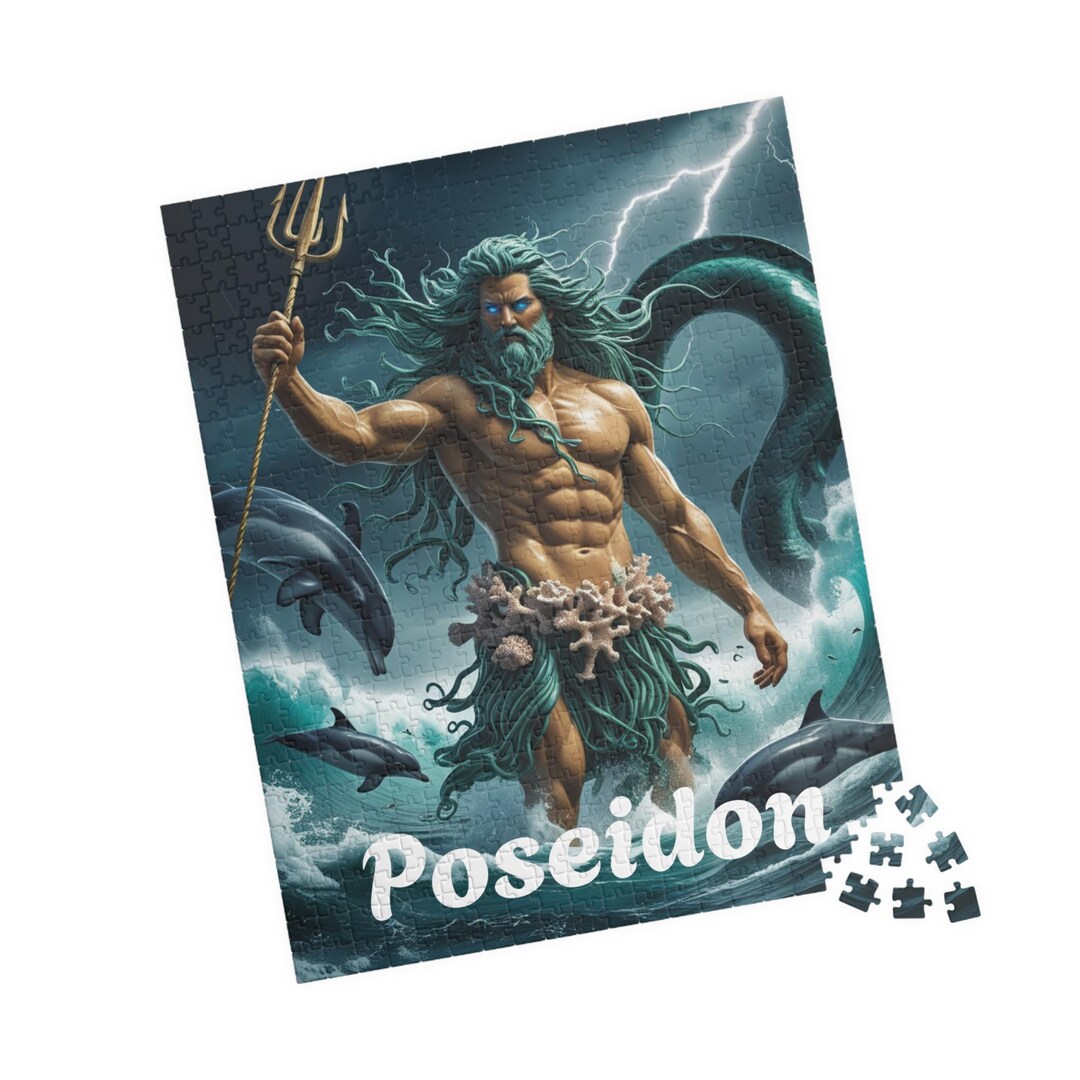 Poseidon Puzzle: Ocean Theme, Family Fun (110-1014 Pieces) - Etsy