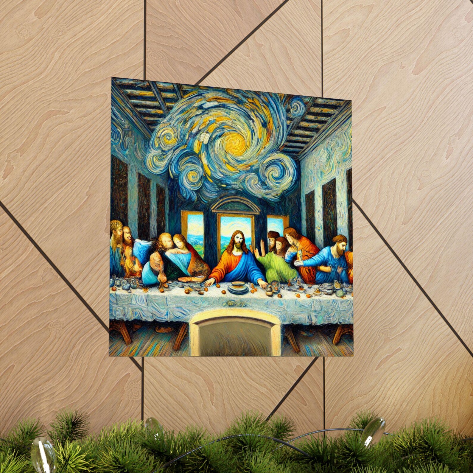 Last Supper Art Print: Van Gogh Style Religious Poster - Etsy