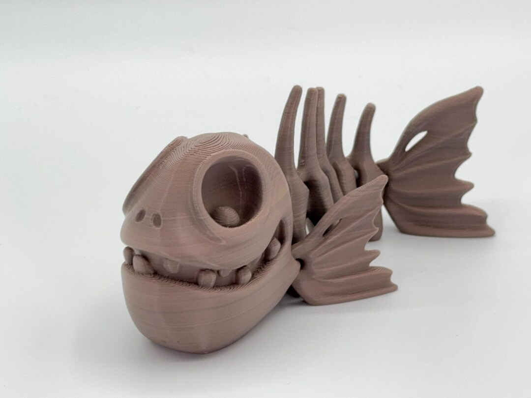 Custom Printed Articulating Fish Skeleton - Etsy