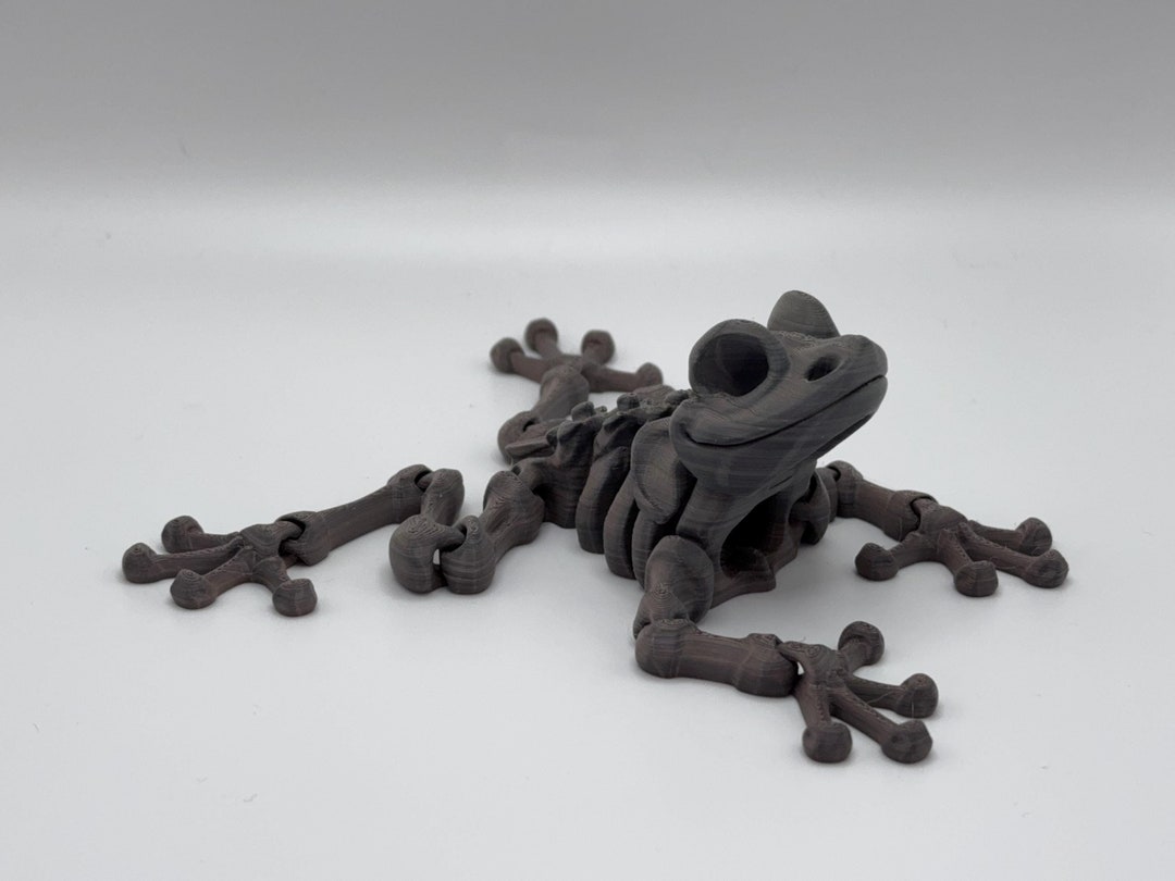 Custom Printed Articulating Frog Skeleton - Etsy