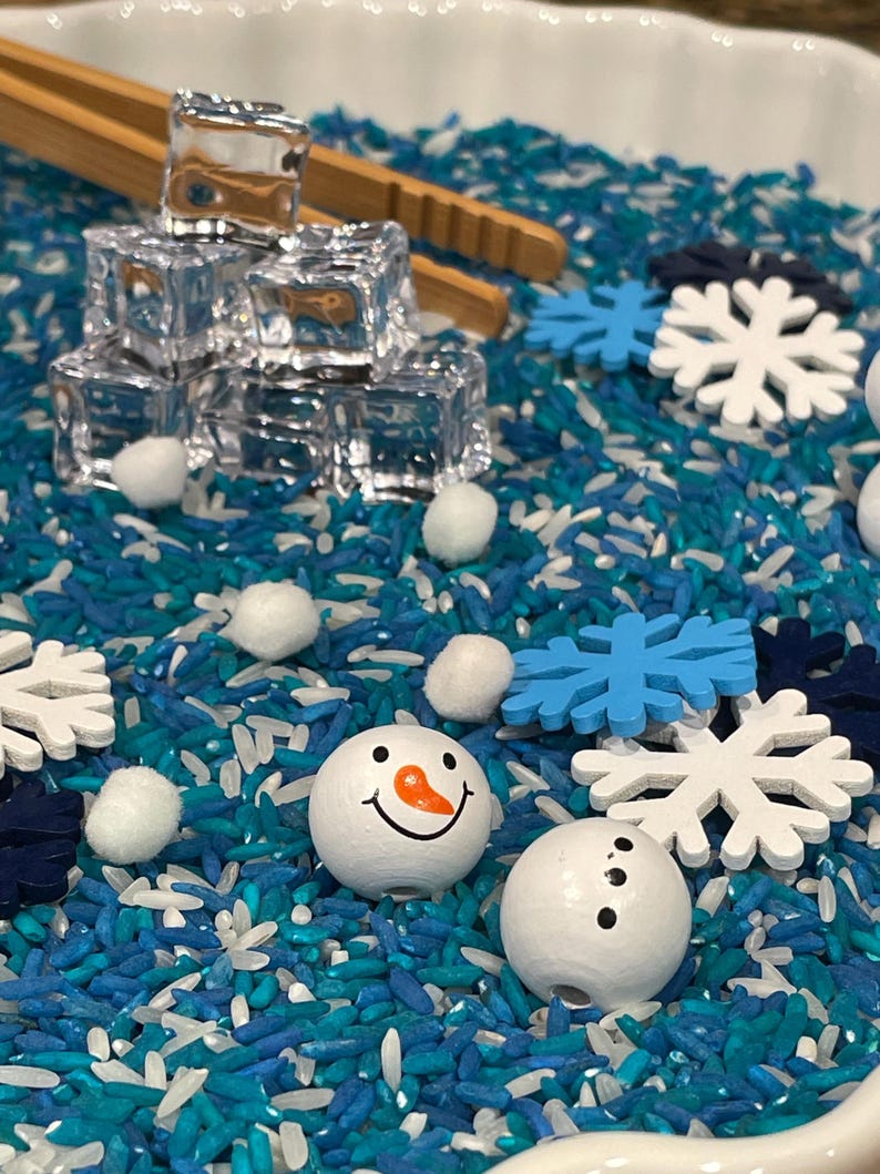 Snowball Fight Play Set - Accessories for Sensory Bin - Etsy