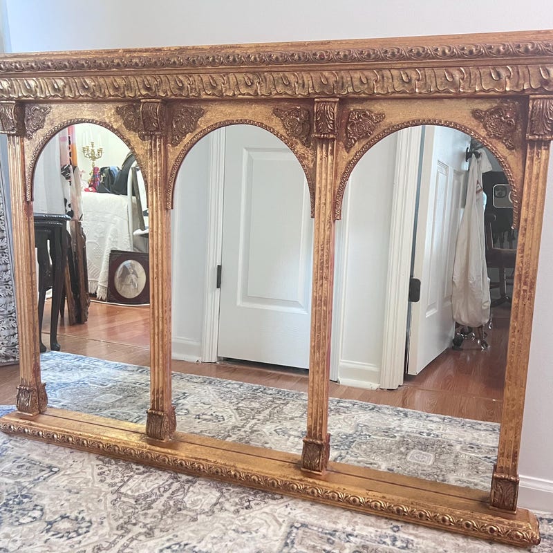 Antique Mirror Panel - Etsy