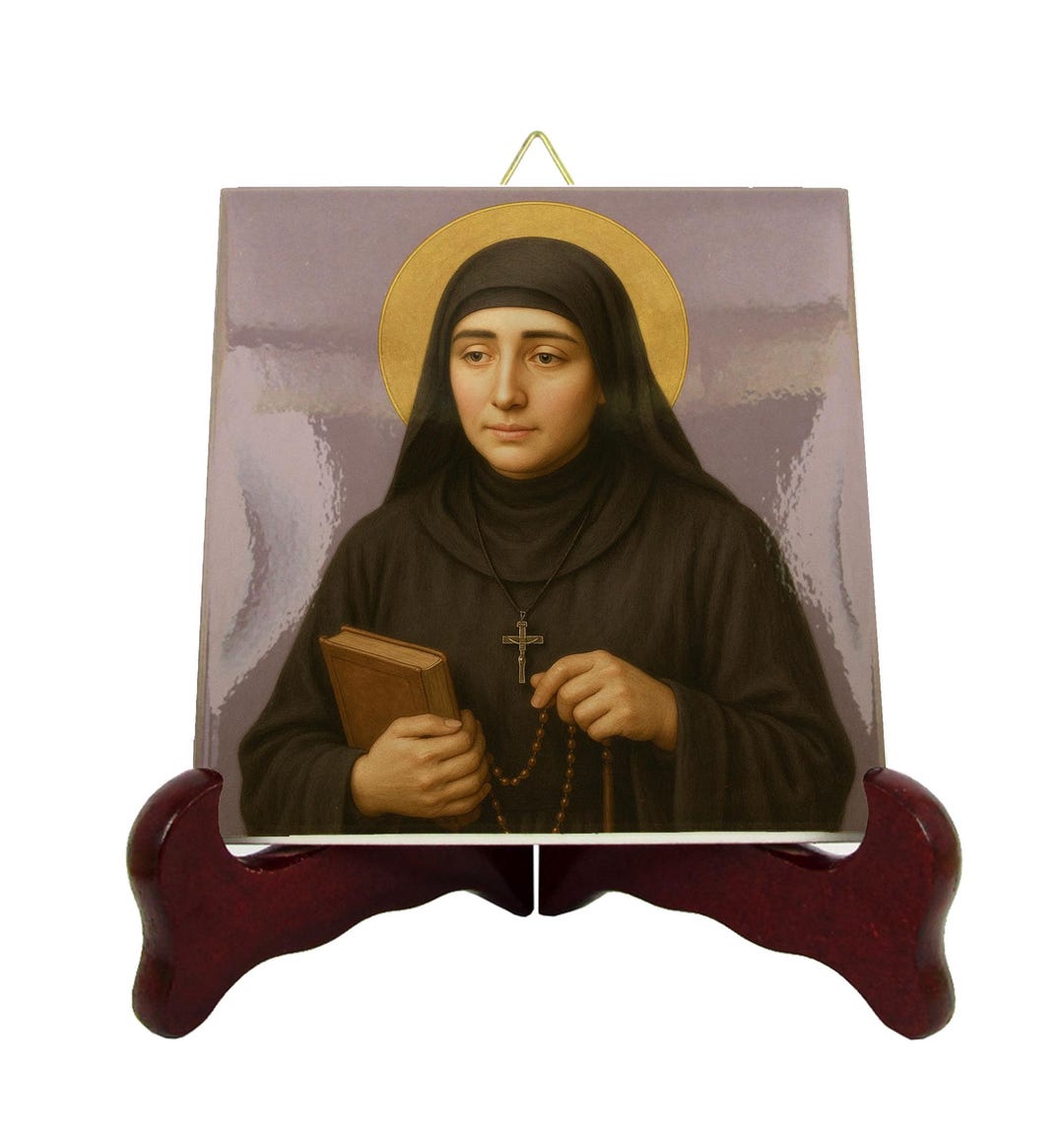 Saint Rafqa Ceramic Icon – Catholic Maronite Saint, Lebanese Nun ...