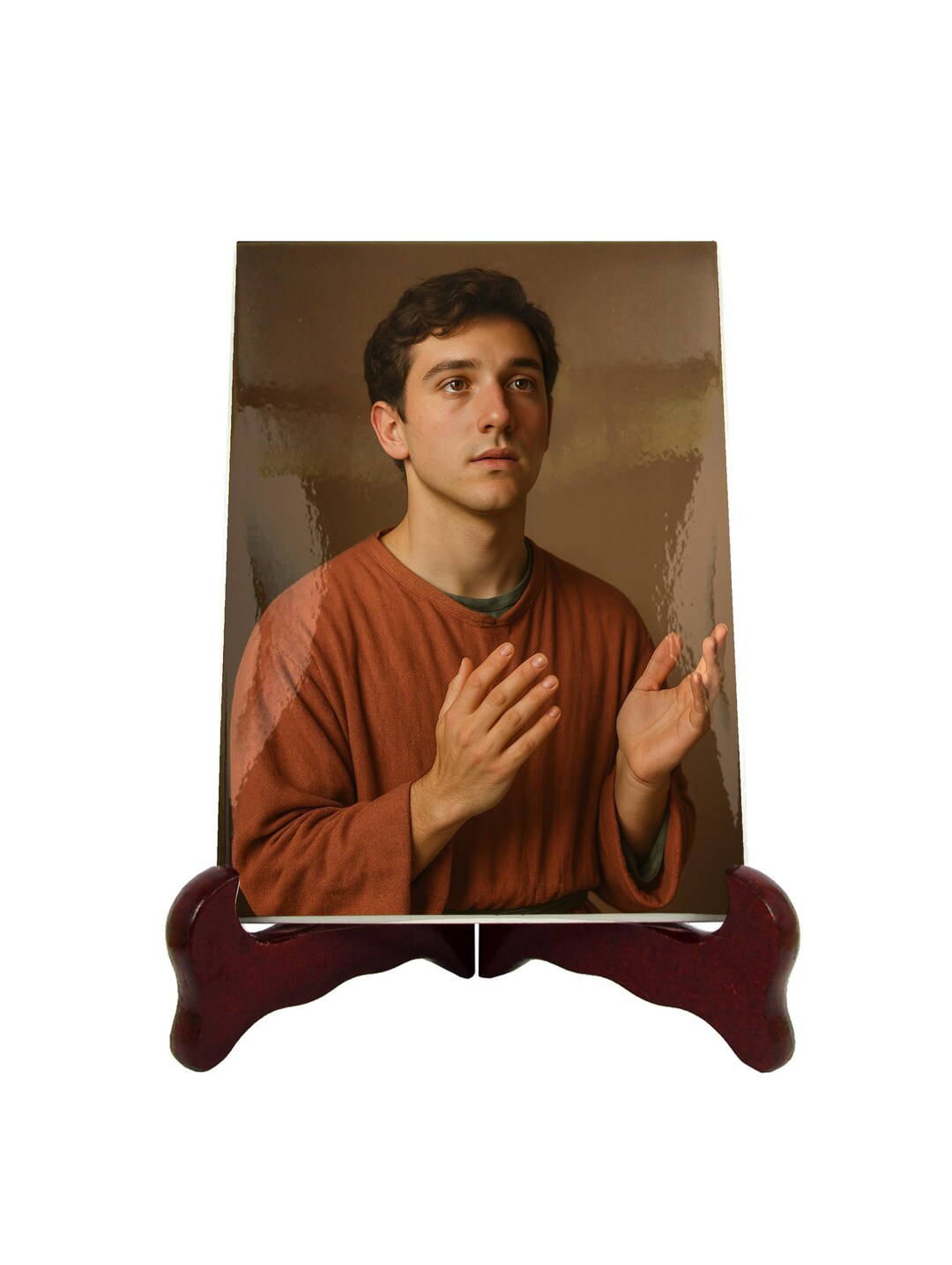 Saint Vitus Ceramic Icon – Catholic Martyr Wall Art Tile, Patron of ...
