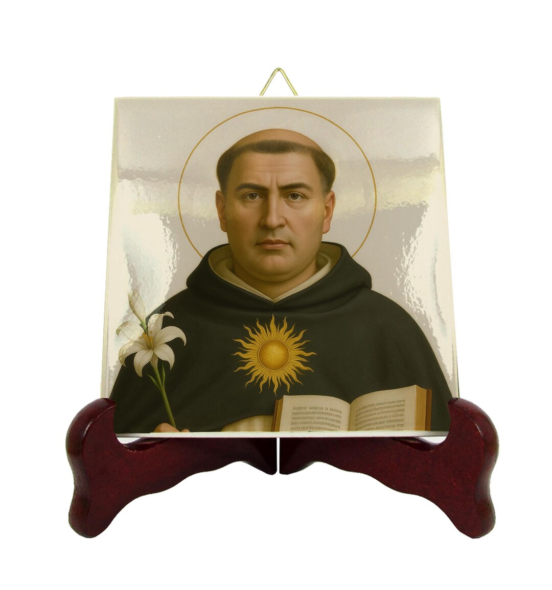 Saint Thomas Aquinas Catholic Icon – Saint Portrait Sacred Wall Art - Etsy
