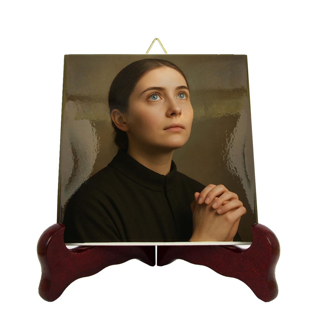 Saint Gemma Galgani Catholic Icon: Handcrafted Ceramic Tile, Devotional ...