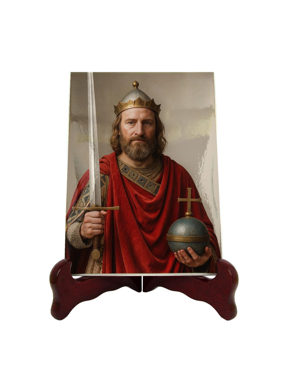 Saint Henry II Ceramic Icon: Photorealistic Catholic Home Altar Decor ...