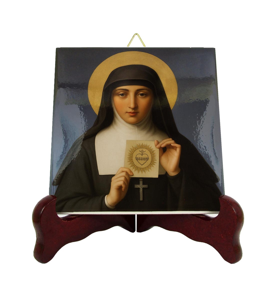Saint Margaret Mary Alacoque – Handmade Catholic Ceramic Icon - Etsy