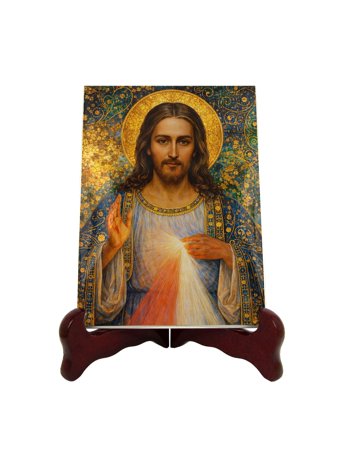 Catholic Icon Divine Mercy Jesus – Sacred Heart of Mercy, Religious ...