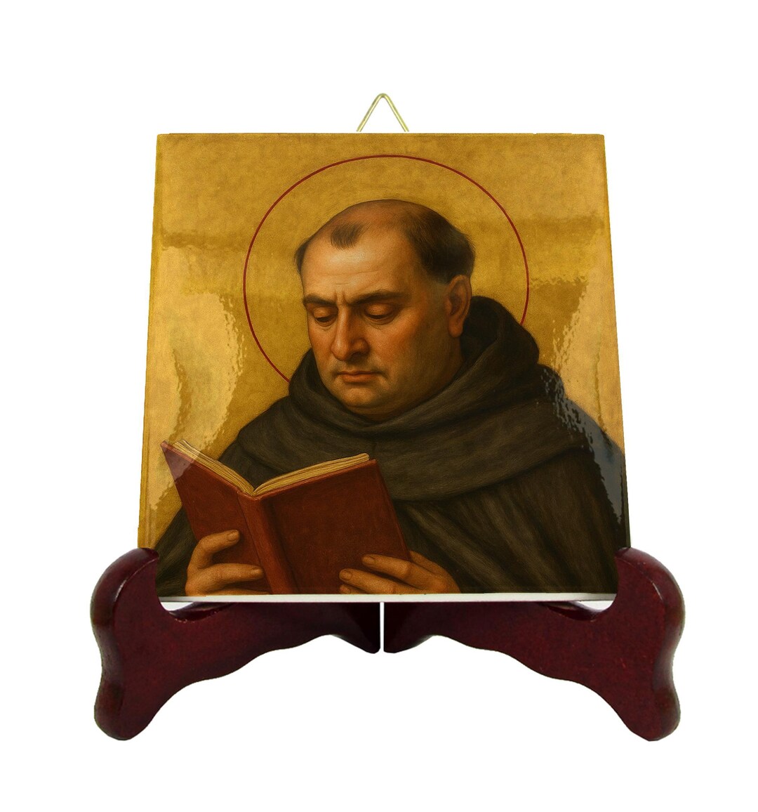 Saint Thomas Aquinas – Religious Icon Ceramic Tile, Catholic Gift - Etsy