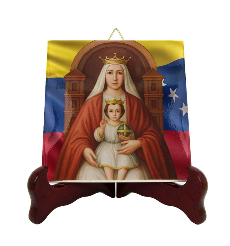 Our Lady of Coromoto Ceramic Tile – Patroness of Venezuela Catholic ...