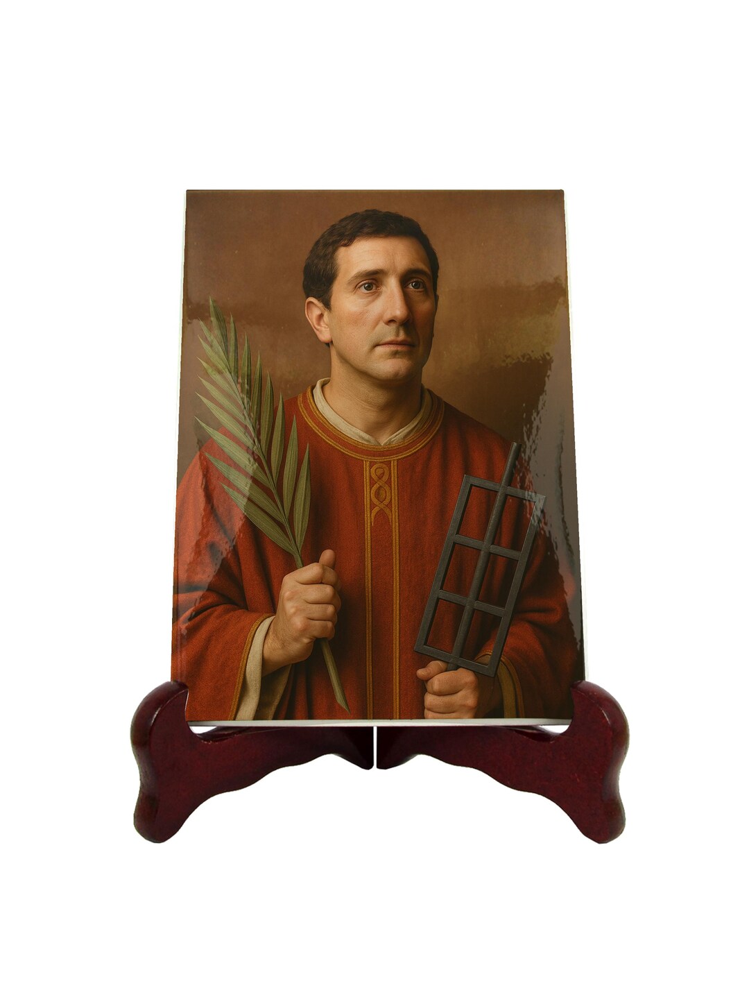 Handmade Saint Lawrence Martyr Ceramic Icon: Religious Home Decor - Etsy