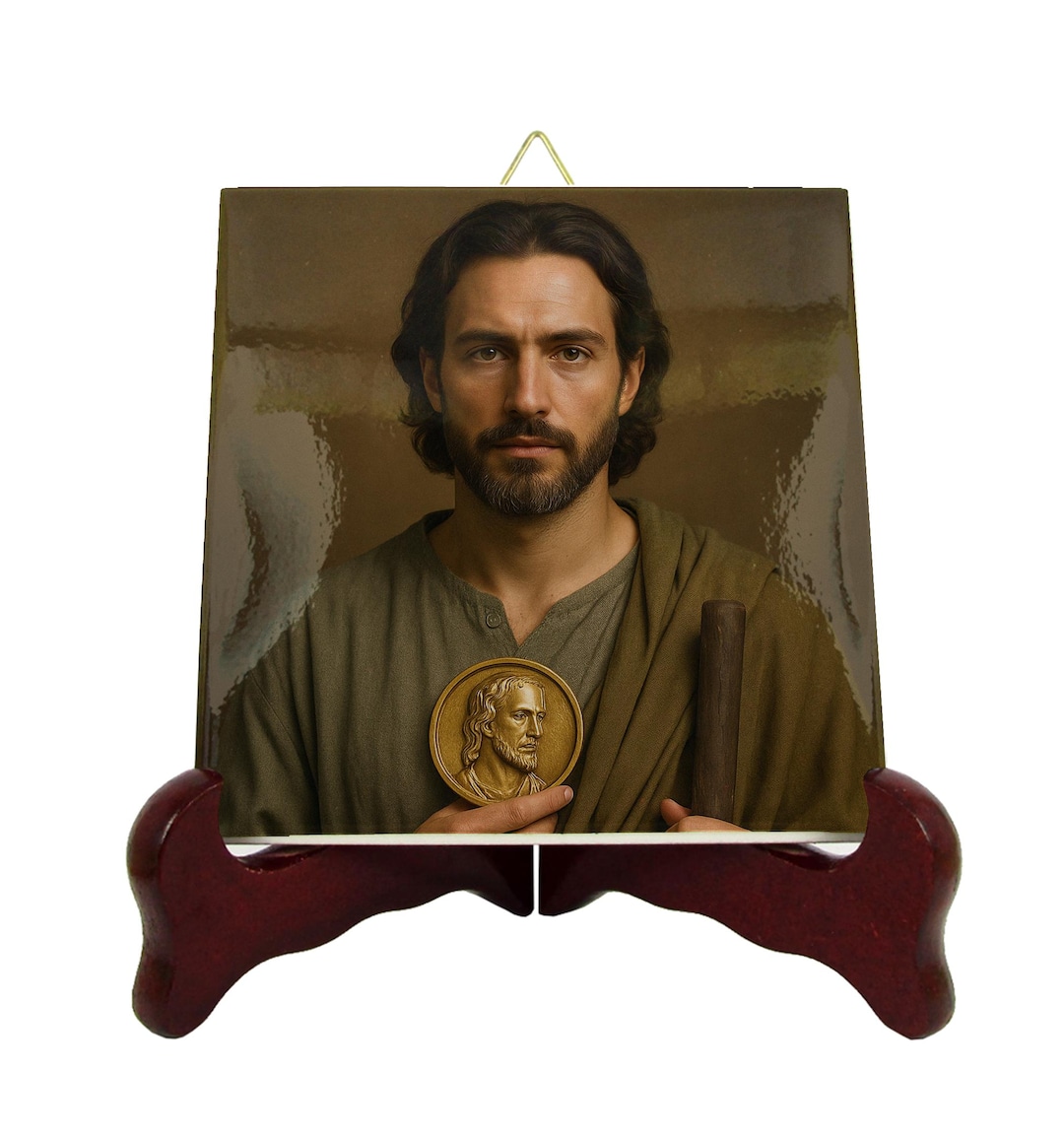 Saint Jude Thaddeus Icon: Handcrafted Ceramic Religious Art - Etsy