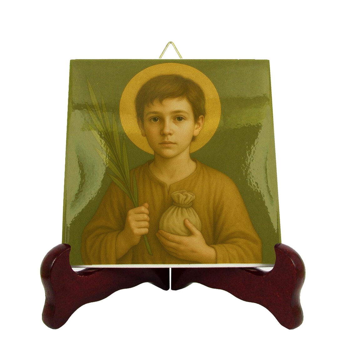 Saint Tarcisius Ceramic Icon – Patron Saint of Altar Servers Catholic ...