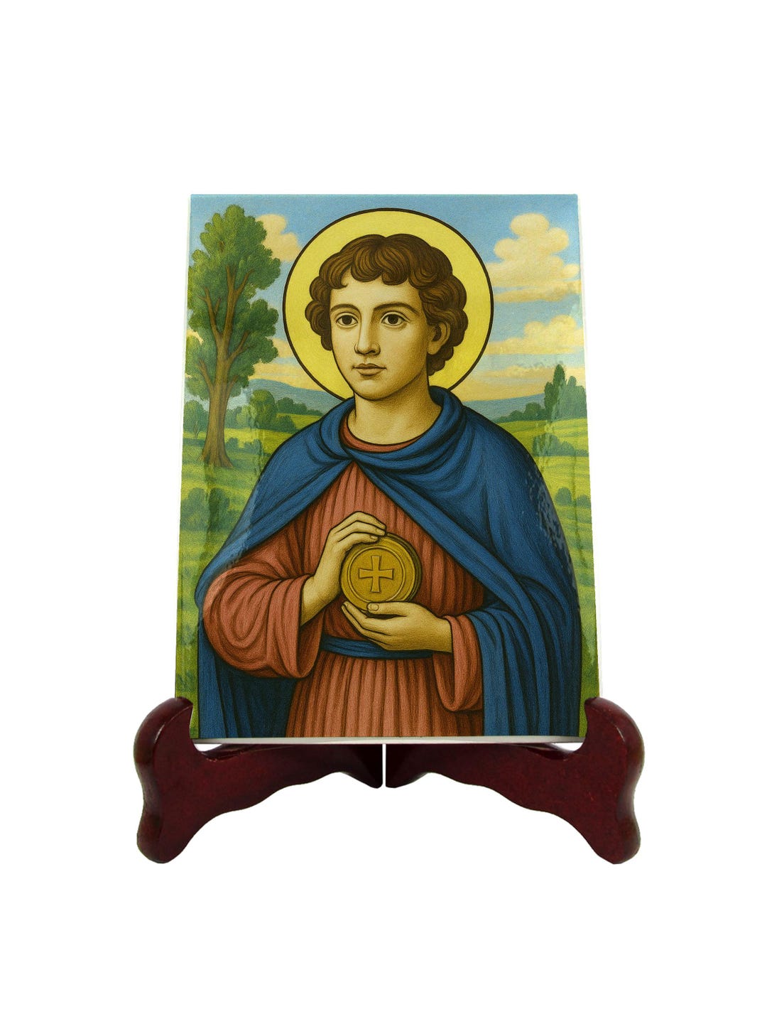Saint Tarcisius Ceramic Icon: Handmade Religious Decor - Etsy