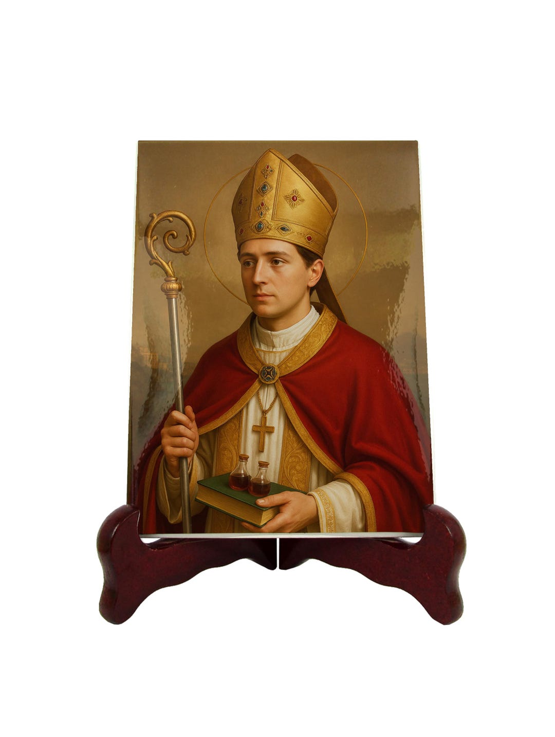 Handmade Saint Januarius Ceramic Icon: Catholic Home Altar Art - Etsy