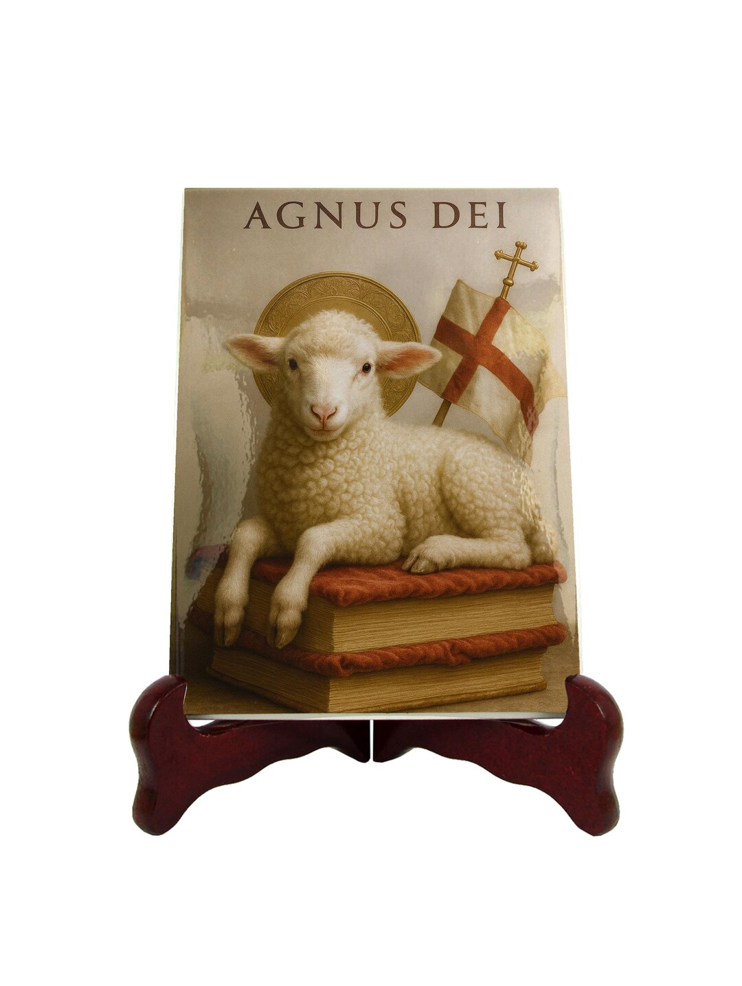 Agnus Dei – Handmade Ceramic Icon of Christ the Lamb - Etsy