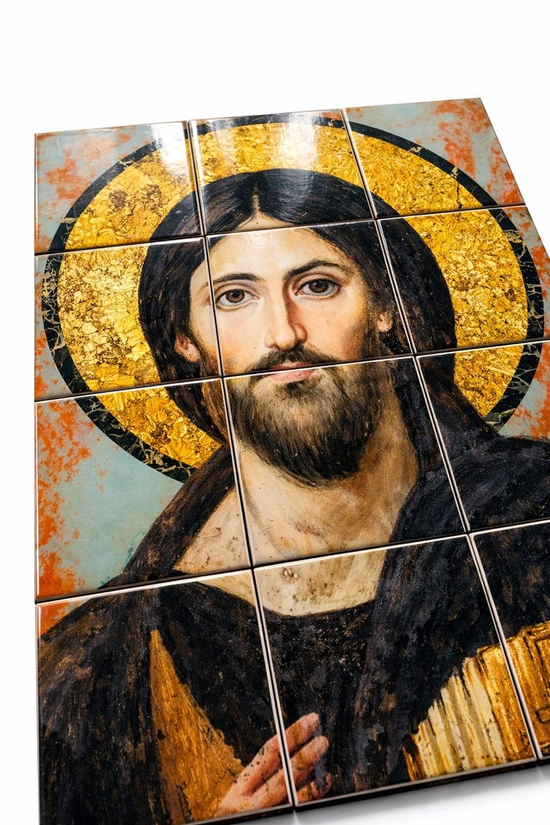 Immaculate Conception Wall Art Tile Mural – Catholic Wall Art Holy Art ...