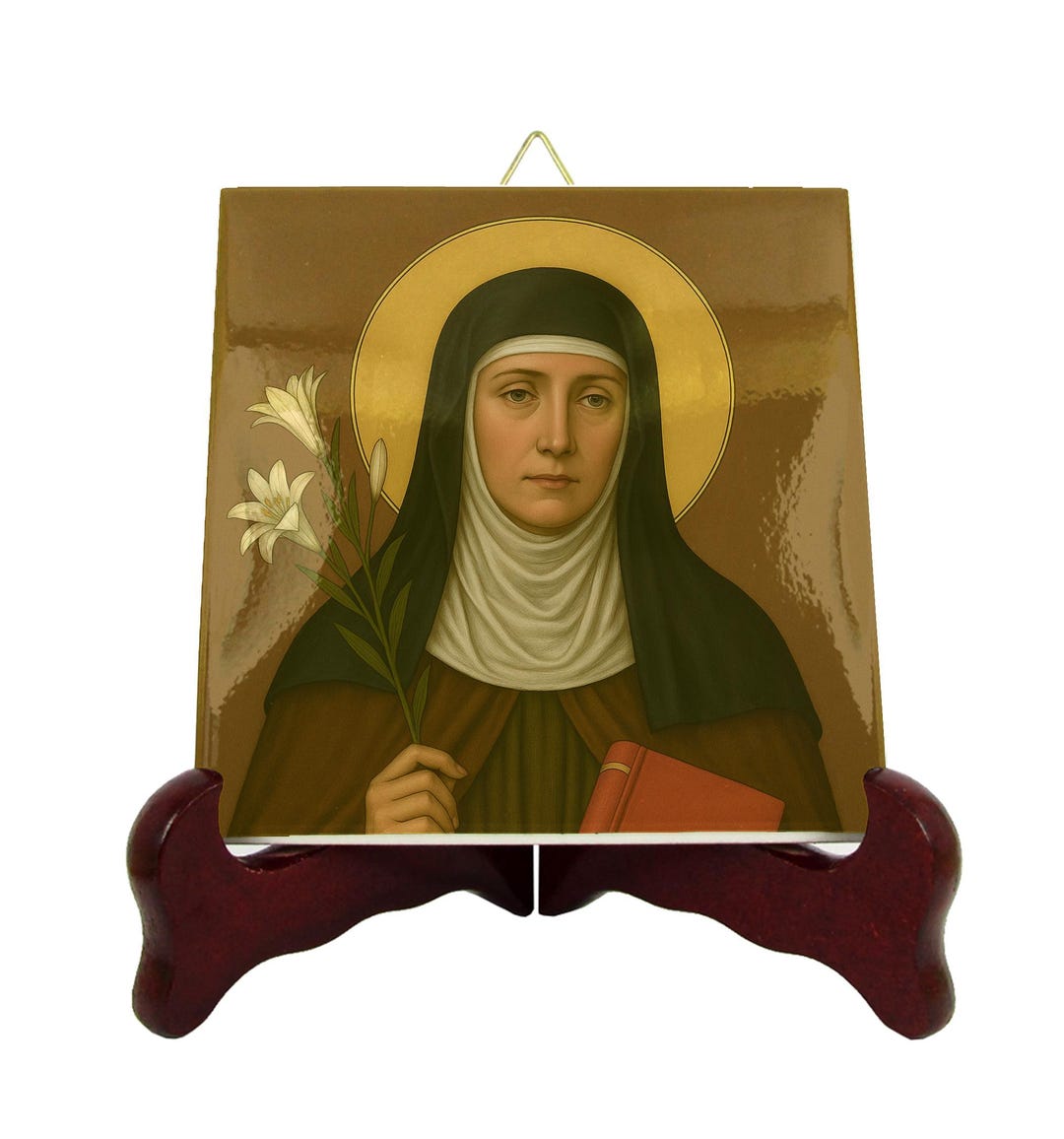 Saint Clare of Assisi Ceramic Religious Icon – Catholic Gift Idea ...