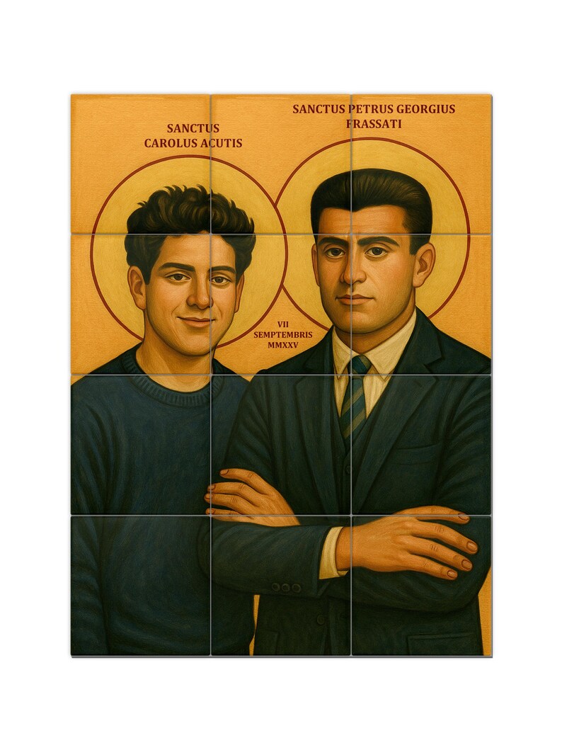 Catholic Saints Tile Mural: Pier Giorgio Frassati & Carlo Acutis ...