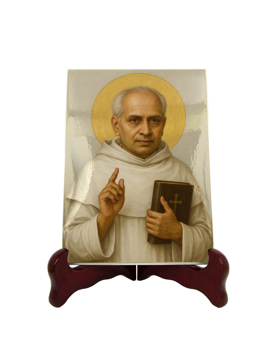 Handmade Saint Kuriakose Chavara Ceramic Icon: Catholic Gift - Etsy
