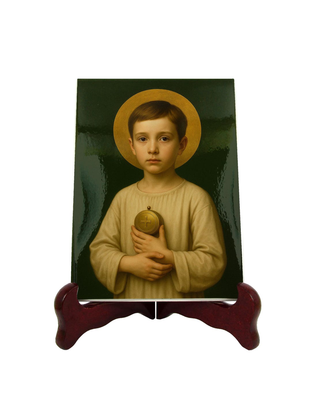 Handmade Saint Tarcisius Ceramic Icon: Religious Gift for Home Altar - Etsy